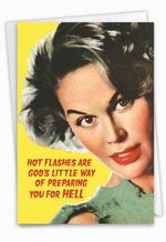 Preparing For Hell: Funny Birthday Greeting Card