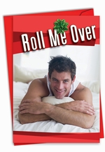 Roll Me Over: Funny Christmas Card