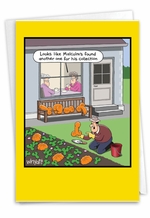 Rude Vegetables: Funny Halloween Greeting Card