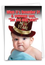 See You Next Year: Humor New Year Card