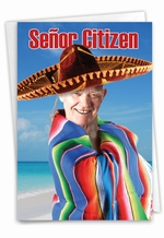 Senor Citizen Redrocket Blank Card