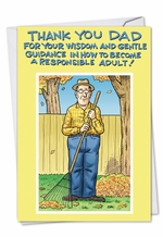 Thank You Dad Cartoons Birthday Greeting Card Daniel Collins