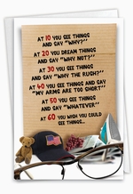 You See Things: Funny Birthday Greeting Card