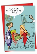 Zombie Secret Santa: Funny Christmas Greeting Card