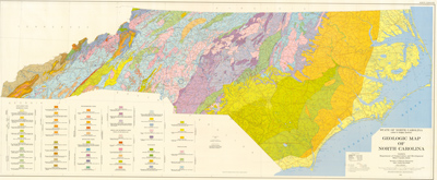 1958 Geologic map of North Carolina
