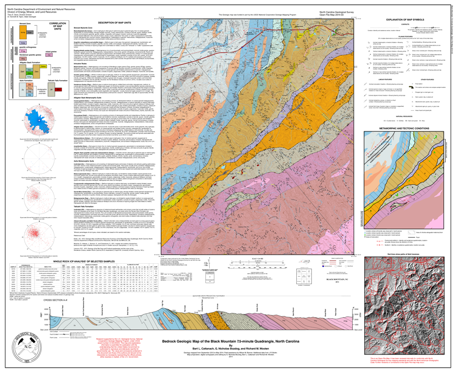 Bedrock Geologic Map of the BLACK MOUNTAIN 7.5-minute Quadrangle, North ...