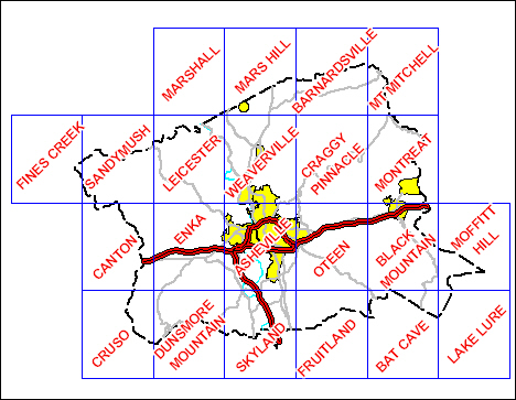 Buncombe County maps