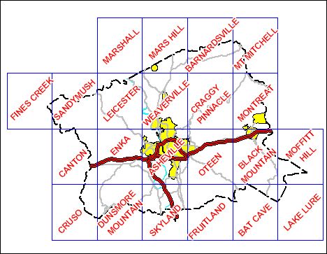 Buncombe County maps