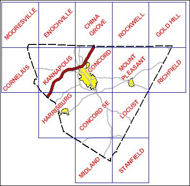 Cabarrus County maps