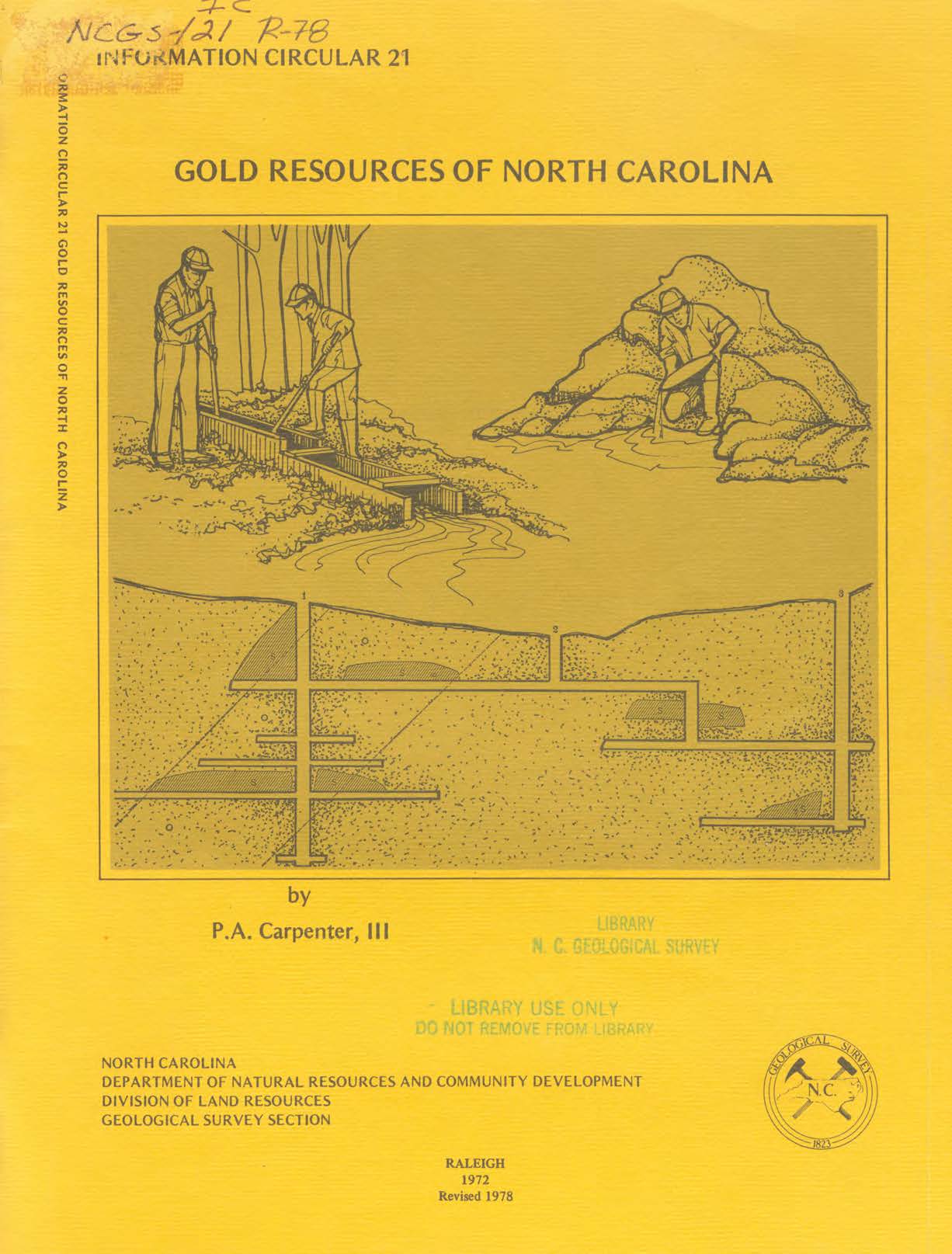 GOLD Resources of North Carolina NCGS Information Circular 21 ...