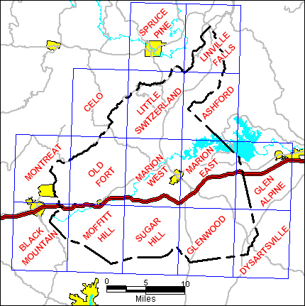 McDowell County maps