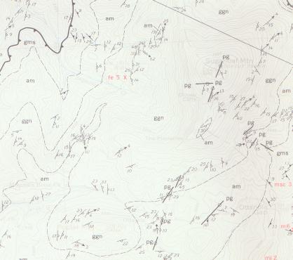 NCGS Geologic Map and Mineral Resources Summary of the BAT CAVE quadrangle
