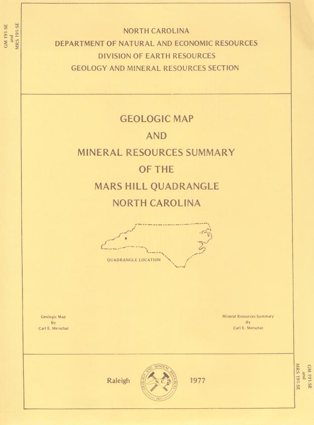 Map Of North Carolina Resources