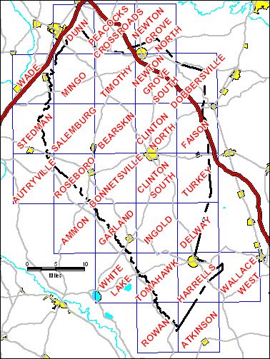 Sampson County maps