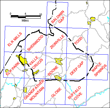 Watauga County maps