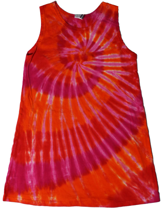 Orange Tie Dye Dress | Tie Dyed Shop