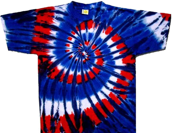 Red and Blue Tie Dye Shirt | Tie Dyed Shop