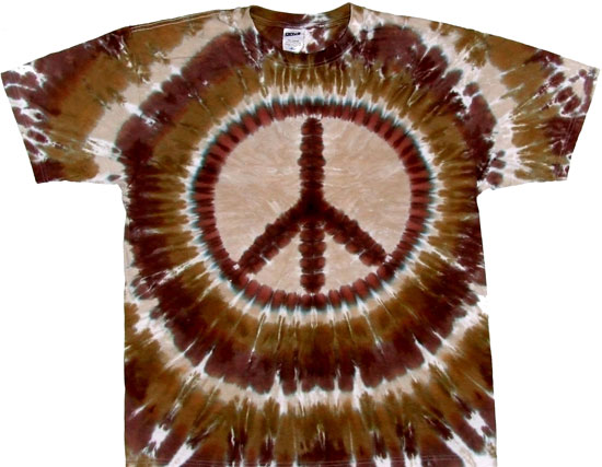 Brown Peace Sign| Tie Dyed Shop