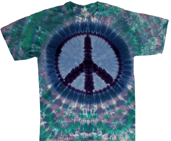Teal Peace Sign | Tie Dyed Shop