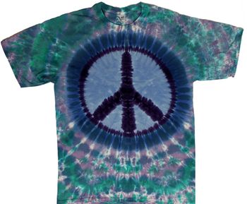 Teal Peace Sign | Tie Dyed Shop