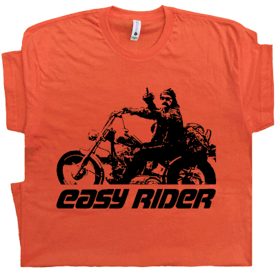 Easy Rider T Shirt | Harley Davidson T Shirt | Dennis Hopper Middle Finger