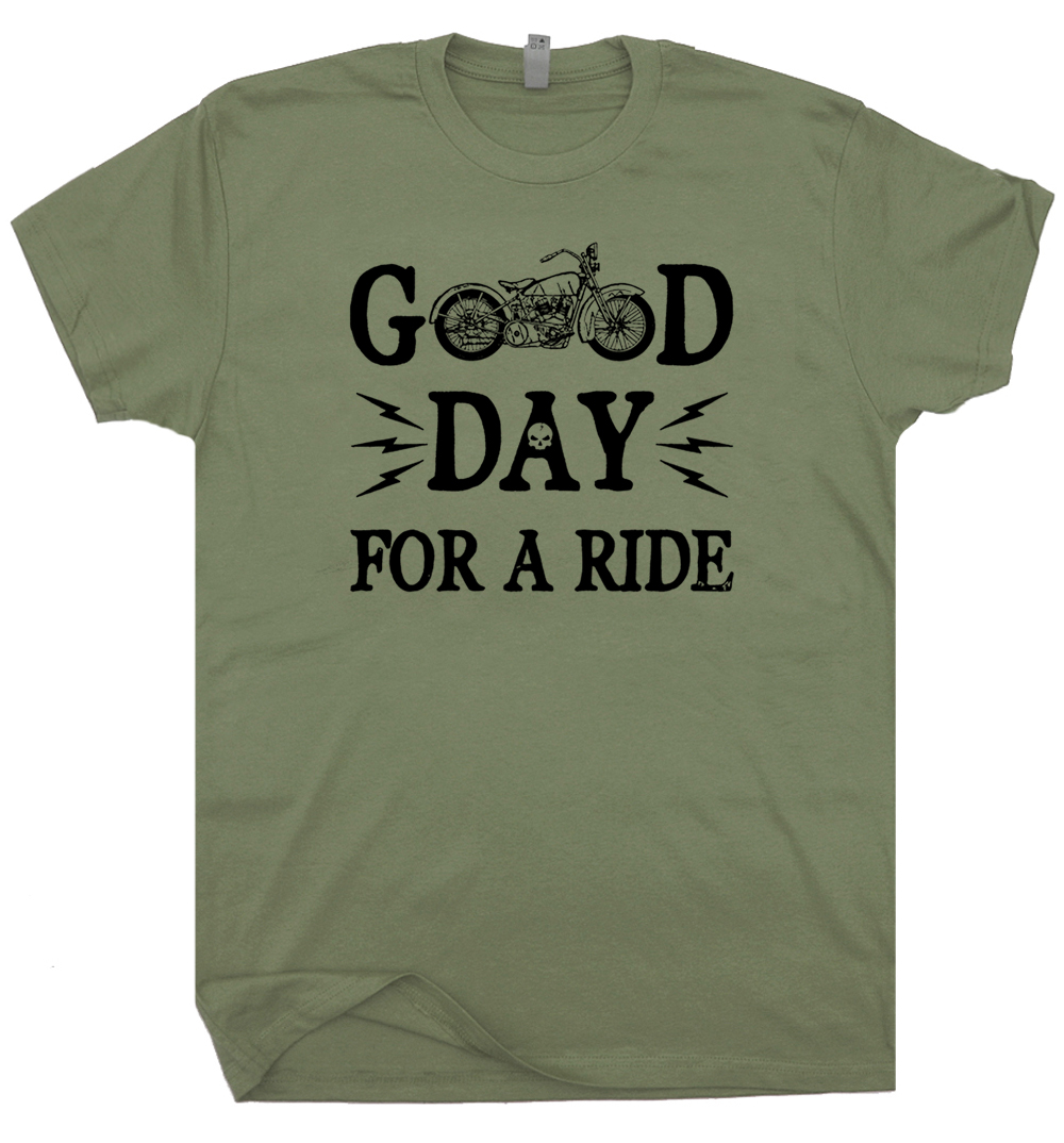Cool Motorcycle T Shirt | Harley Davidson T Shirt | Life is Good Motorcycle