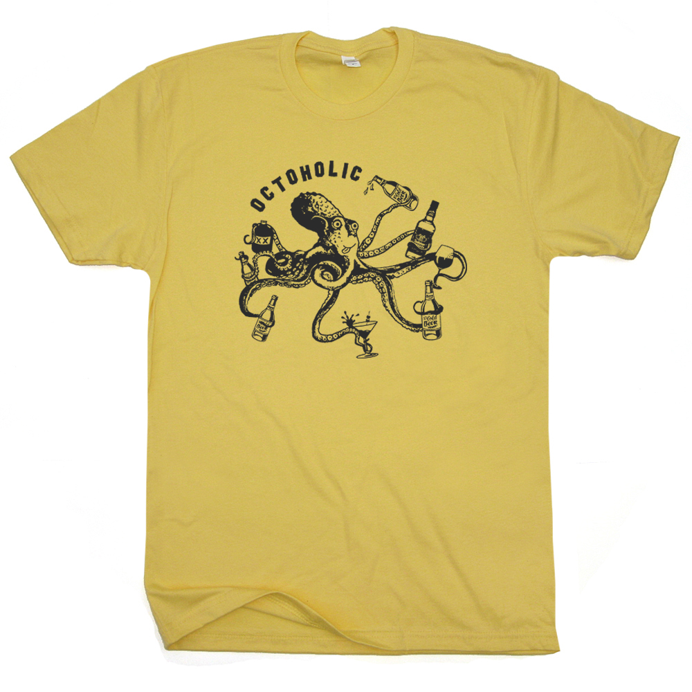 Octopus T Shirt | Funny Beer T Shirt | Alcohol T Shirt | Famous Bar Tee
