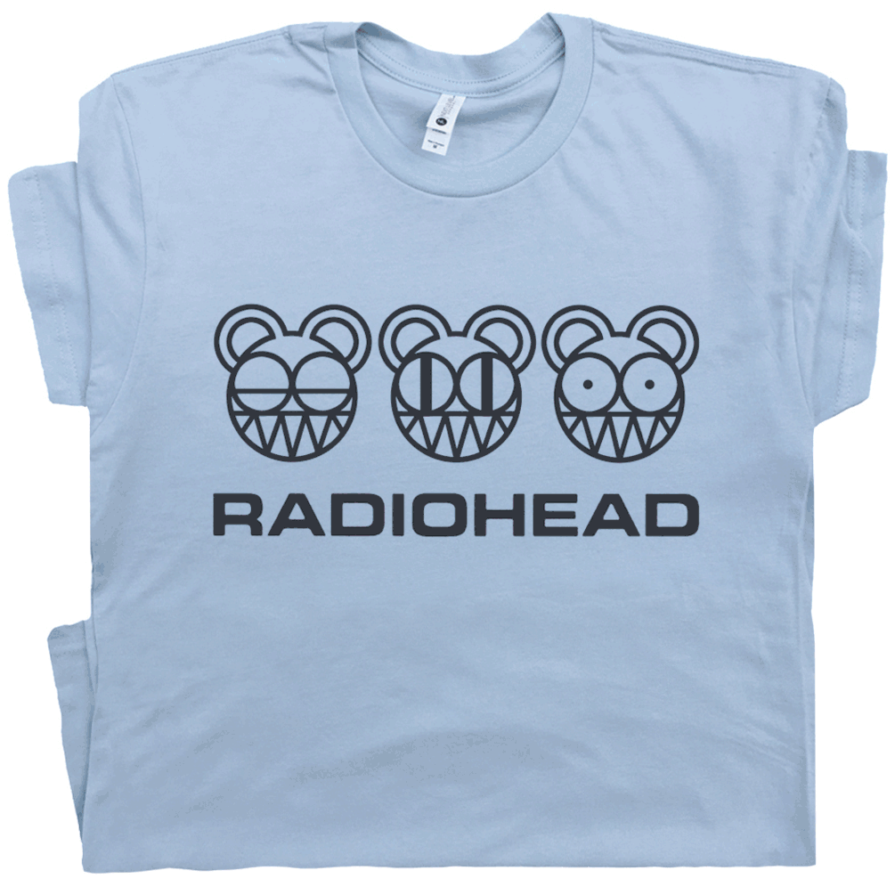 Radiohead T Shirt | Vintage Rock T Shirts | Mouse Graphic