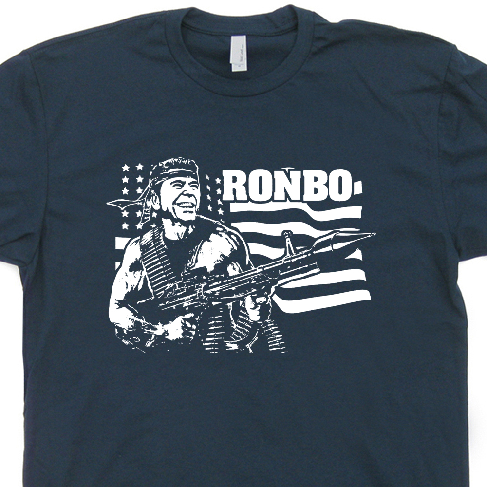 Ronald Reagan T Shirt | Vintage Political Shirt | Rambo Shirt