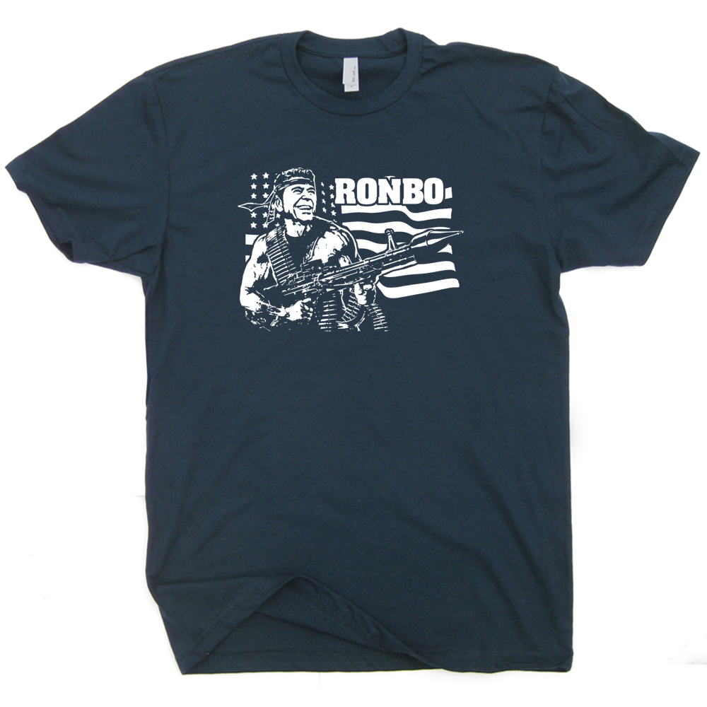 Ronald Reagan T Shirt | Vintage Political Shirt | Rambo Shirt