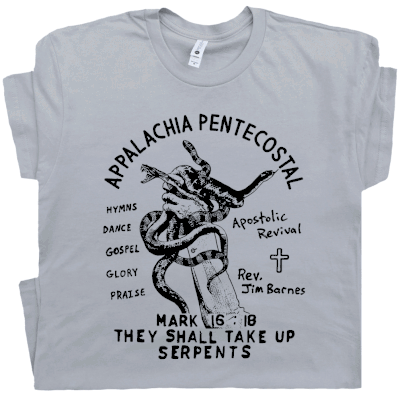 Snake Handling Church | Weird Graphic Shirts | Appalachia Tee
