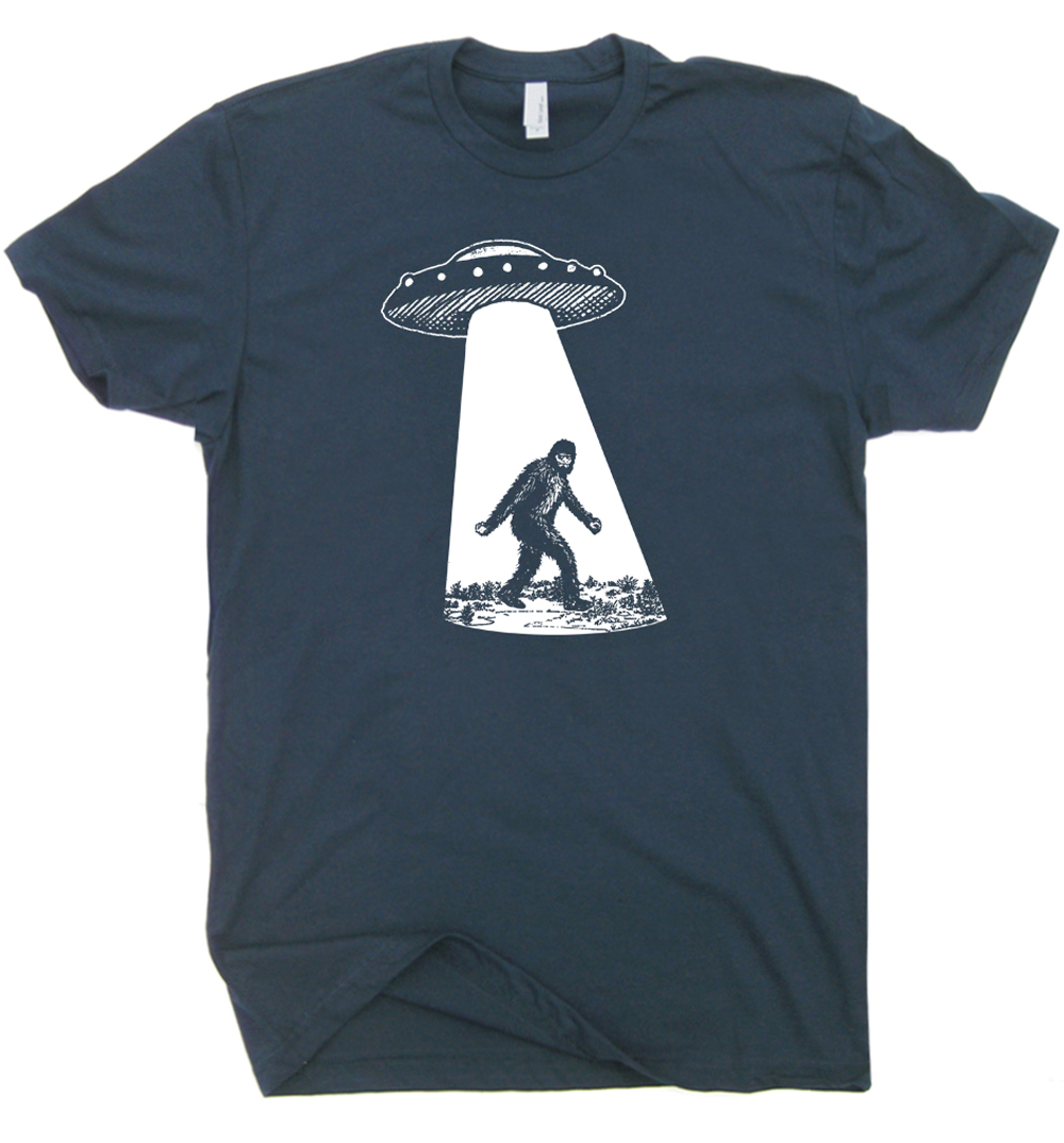 Bigfoot T Shirt | UFO Abduction T Shirt | Cryptozoology T Shirts