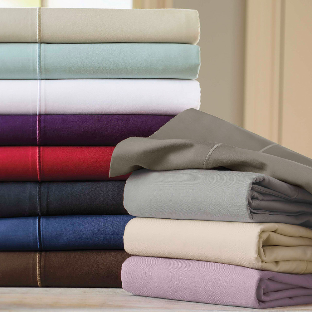 600 Thread Count 100% Egyptian Solid Cotton Sheet Sets - Luxury ...
