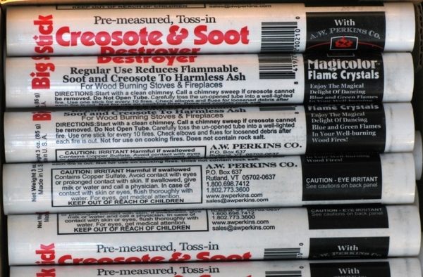 AW Perkins Big Stick Creosote and Soot Removal Stick - Case of 36