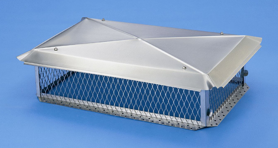 BigTop 10 in. x 14 in. Stainless Steel Hinged Multi-Flue Chimney Cover