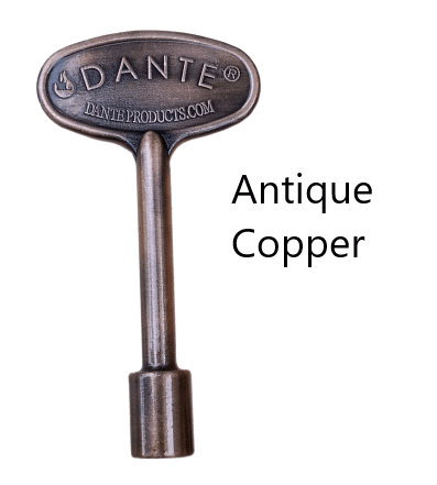 Dante 3 Inch Universal Gas Valve Key - Poly Bagged