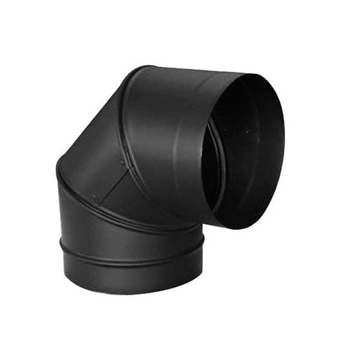 Dura-Black 8-Inch Diameter Steel Stovepipe Elbow - 90-Degree