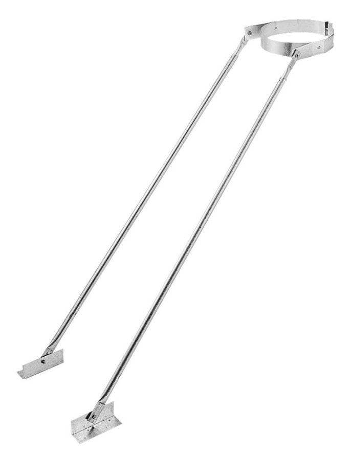 DuraVent DuraPlus All-Fuel Extended Roof Support Bracket - For 6-Inch ...