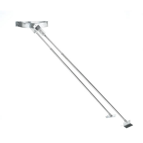 DuraVent DuraPlus All-Fuel Extended Roof Support Bracket - For 8-Inch ...