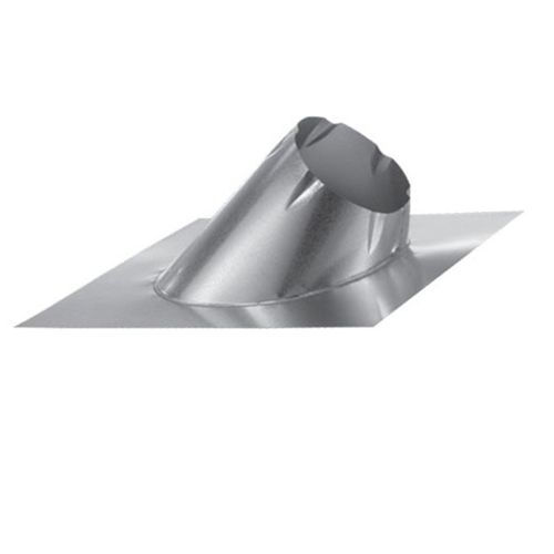 DuraVent DuraTech All-Fuel Chimney Flat to 6/12 Pitch Roof Flashing ...
