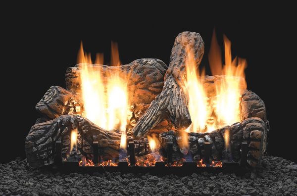 Empire 24 Inch 5-piece Ceramic Fiber Fireplace Log Set