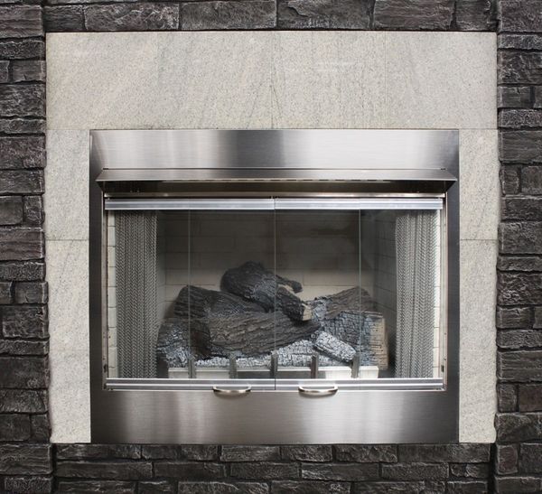 Empire 36" Carol Rose Outdoor Premium Firebox with Flush Front ...