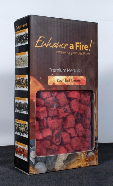 Enhance A Fire Decorative Gas Fireplace Embers