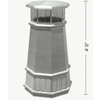 European Copper Pawn Octagonal Chimney Pot - Freedom Gray Finish