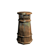 European Copper Pawn Octagonal Chimney Pot - Freedom Gray Finish