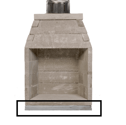 FireRock 3 Inch LiteRock Riser Kit for 30 Inch Masonry Fireplaces