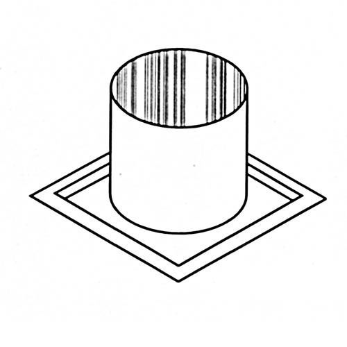 Superior 8DM and 8HT Chimney Firestop Thimble - For 8-Inch Inner ...