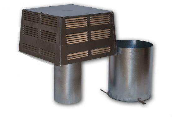 Superior 8DM Square Chimney Top with Slip Section - For 8-Inch Inner ...