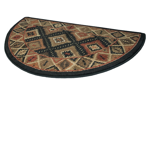 Goods of the Woods Southwest Pattern Half Round Olefin Hearth Rug