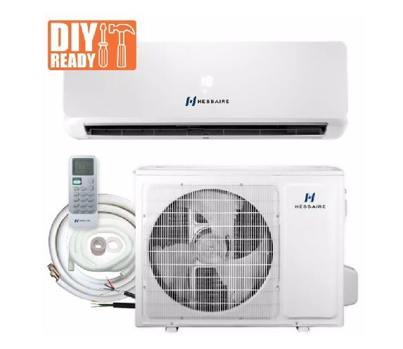 Hessaire High Efficiency 12K BTU Mini Split Air Conditioner with Heat ...